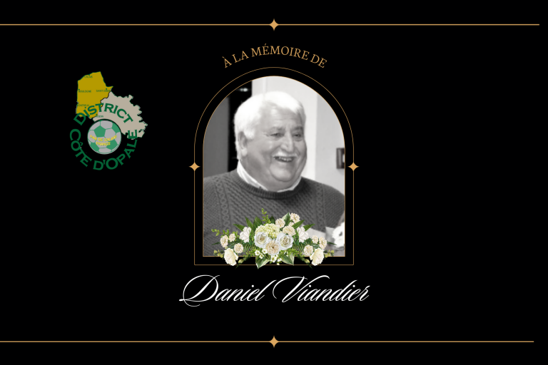 Le District Côte d’Opale en deuil… – DISTRICT COTE D'OPALE DE FOOTBALL